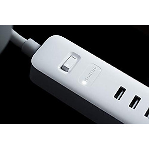 WYZE Surge Protector, 3 USB Ports, 3-Outlets, 15A Overload Protection, 4ft Power Cord, Work from Home, UL and FCC Certified, White