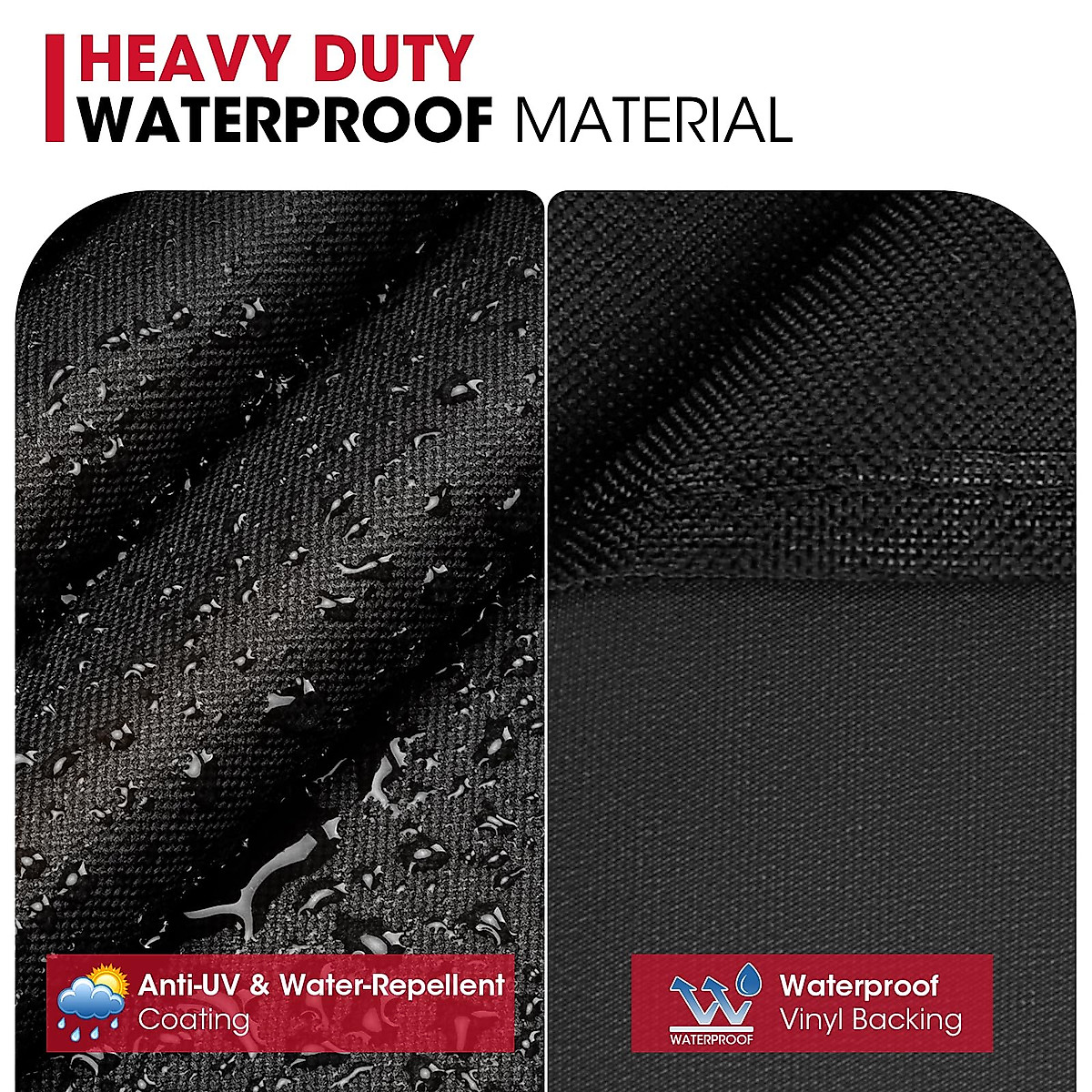 Unicook Grill Cover 55 Inch, Heavy Duty Waterproof Barbecue Gas Grill Cover, Fade and UV Resistant BBQ Cover, Durable Barbecue Cover, Compatible for Weber Char-Broil Nexgrill Grills and More