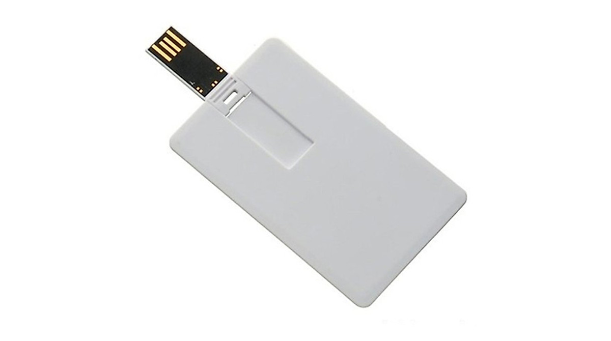 Buy 5 White 128GB Credit Card USB Flash Drives - Fast & Secure