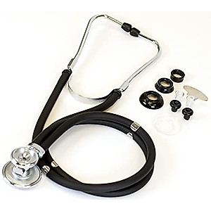 Primacare CSDS-9295-BK Sprague Rappaport Stethoscope, 30 in., Black (Pack of 25)
