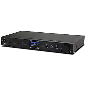 Ocean Digital WiFi Internet Component Radio Tuner (430 mm) WR10 FM/ Ethernet Bluetooth Receiver 2.4" Color Display with Digital Output to Connect Hi-Fi System -Black