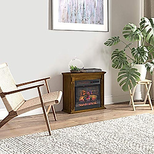 duraflame® Wall Mantel with Infrared Quartz Electric Fireplace and Crackling Sound