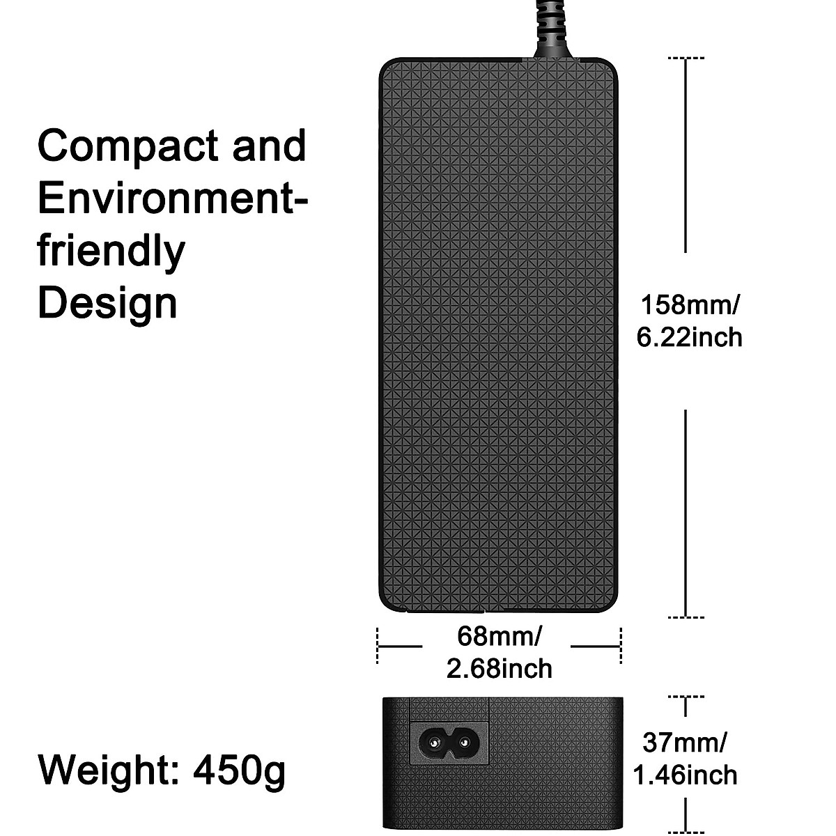 HKY 120W AC Adapter Compatible with Jackery Explorer 300/500/550, BALDR 500W, Anker Powerhouse II 800 Portable Power Station Outdoor Solar Generator ADS-110DL-19-1 240090E Power Supply Cord Charger