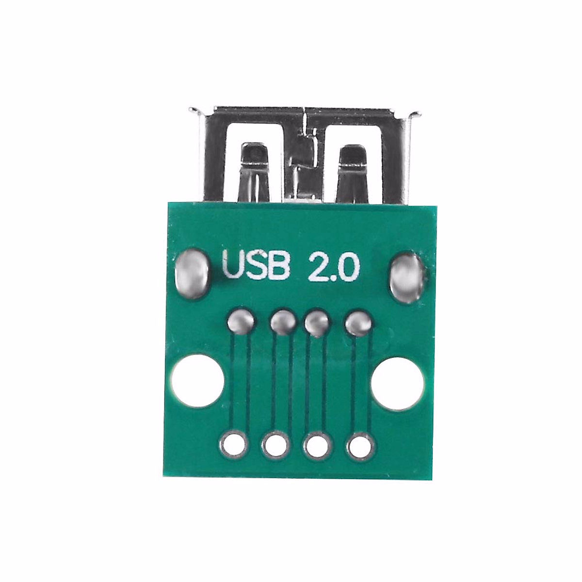10Pcs USB 2.0 Breakout Board, MELIFE USB to DIP Adapter 2.54mm Breakout Board 4 Pins Pinboard USB Type A Breakout Board