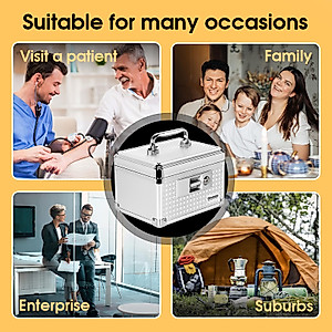 Medicine Lock Box,Storage Lock Box Lockable Dorm Storage Trunk with Key Lock - Briefcase, 【Extra Small】9.84 * 6.18 * 6.18 Medicine Lock Box, Lock Boxes for Personal Items