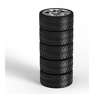 MISHOWNET Tyre Tire Coffee Tea Mug Stainless Steel Interior Durable Cup Personalized Attractive Mug Gift for Car Lover 320ml 11oz Black MCCM01B