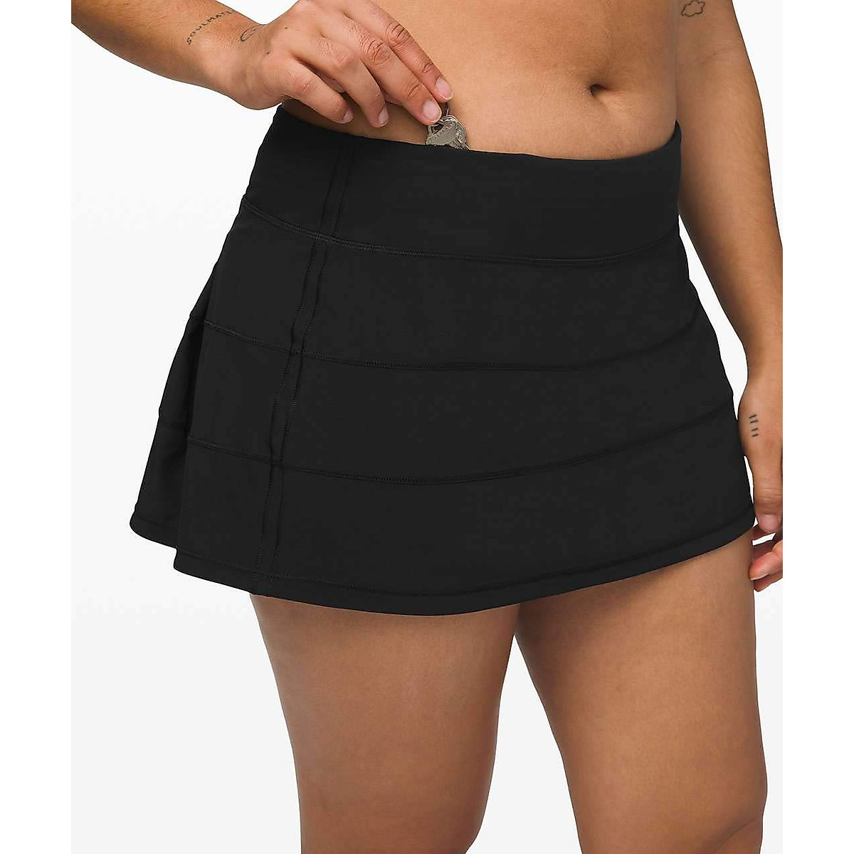 lululemon Pace Rival Skirt Regular 13" (Color 000, 10)