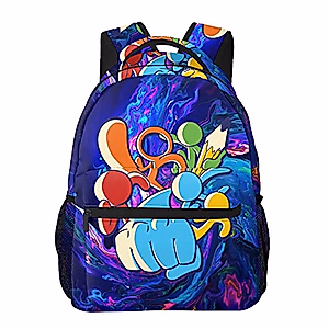 Ala-n-Becker Lightweight Backpack Shoulders Bookbag Laptop School Bag Travel Daypack for Boys Girls