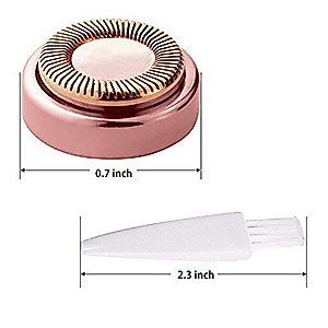 Replacement Heads for Finishing Touch Flawless Facial Hair Removal Shaver for Women, Rose Gold - Pack of 2
