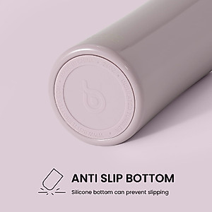 BOTTLE BOTTLE Insulated Water Bottle Coffee Tumblers with Dual-use Lid and Straw Double Walled Iced Travel Coffee Mug for Woman and Man 24oz Stainless Steel Tumbler with Handle（Light Purple）