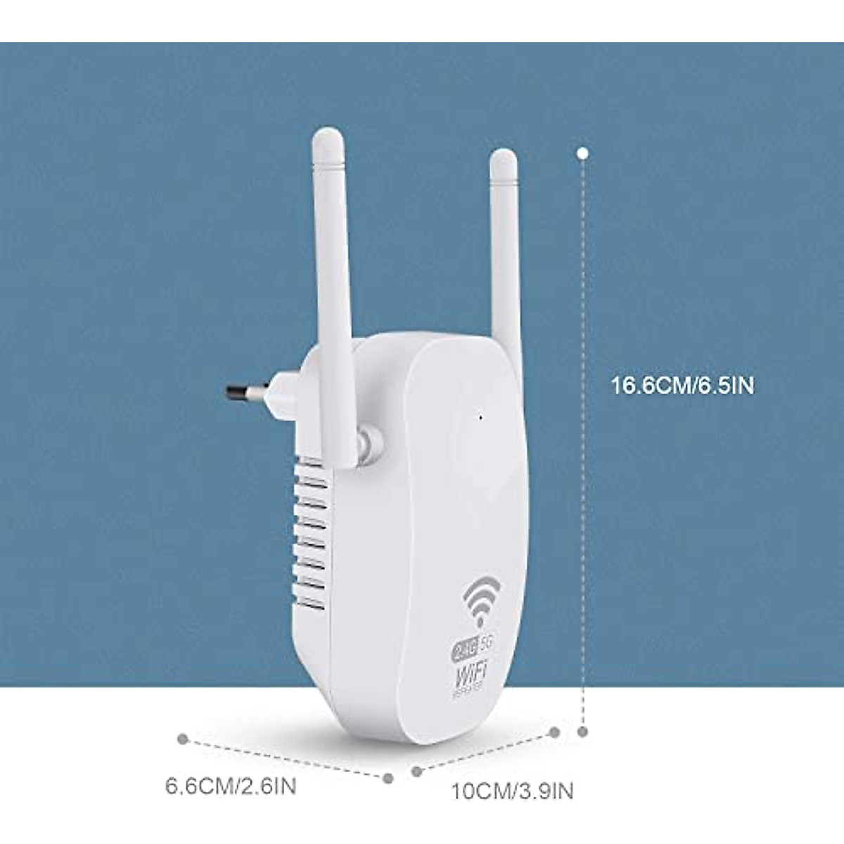 WiFi Extender, WiFi Extenders Signal Booster for Home WiFi Booster WiFi Repeater WiFi Range Extender Signal Booster up to 8000sq.ft, Wireless Internet Repeater 1200Mbps, Dual Band 2.4GHz/5GHz (1)