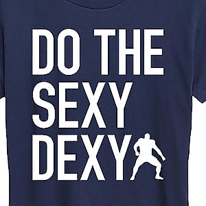 Instant Message - Do The Sexy Dexy - Women's Short Sleeve Graphic T-Shirt - Size Large Navy