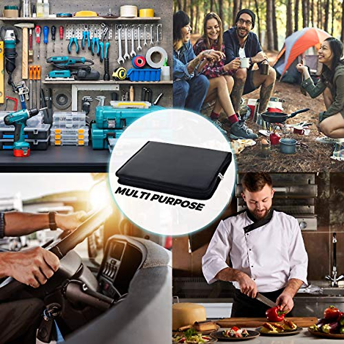 VENVO Knife Display Case for Pocket Knife, 32+ EDC Knives Organizer, Folding Knife Holder, Pocket Knife Storage Protector Case for Survival, Tactical, Camping