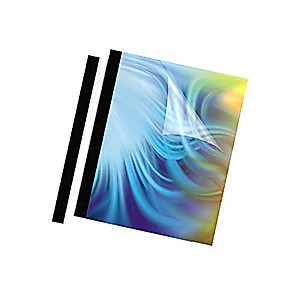 Fellowes 5225301 Thermal Covers, 1/16-Inch, 2-15 Sht Cap, 10/Pk, Clear/Black