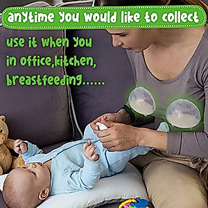 haakaa Silicone Breast Pump 150ml with Suction Base & Ladybugs Breast Milk Collector 75ml Combo,Silicone Breast Milk Catcher,Silicone Breast Shells & Nipple Therapy,Must Have for Breastfeeding