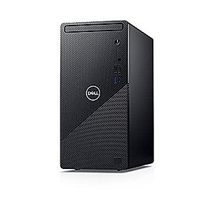 Dell Inspiron 3891 Compact Desktop Computer Tower - Intel Core i5-10400, 16GB DDR4 RAM, 256GB SSD + 1TB SATA HDD, Intel UHD Graphics 630 with Shared Graphics Memory, Windows 10H - Black (Latest Model)