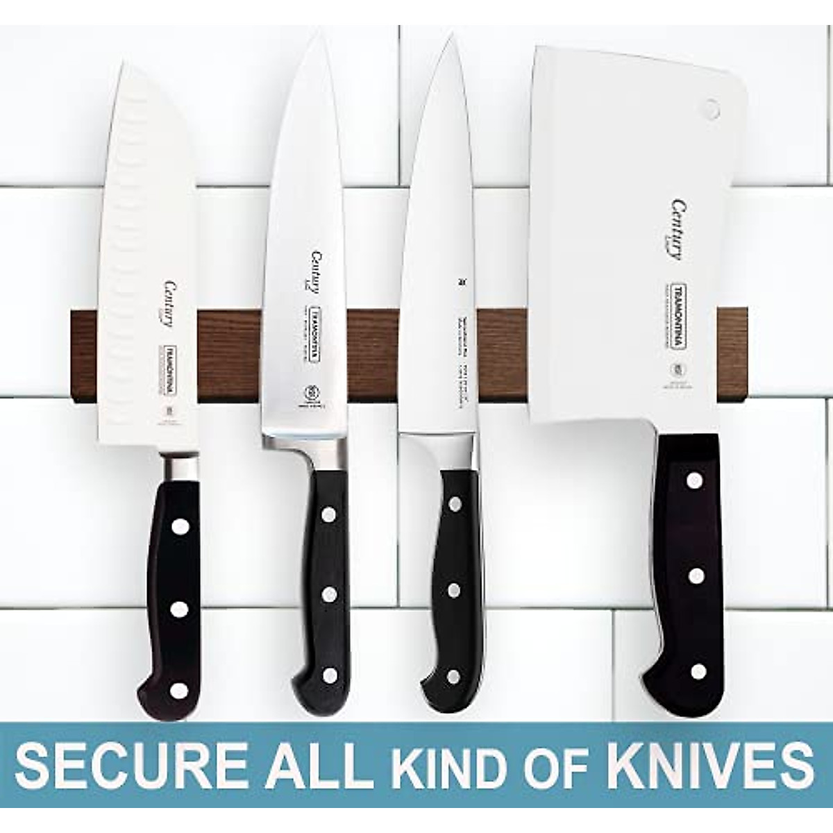 10 Inch Knife Magnetic Strip Use as Magnetic Knife Holder for Wall - Magnetic Knife Strip - Magnetic Knife Bar - Wall Kitchen Magnetic Rack Holder