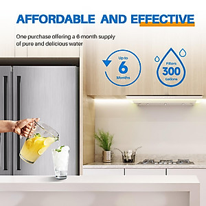 PUREPLUS DA29-00020B Refrigerator Water Filter Replacement for Samsung RF28HMEDBSR, RF263BEAESR, HDX FMS-2, HAF-CIN/EXP, RF4287HARS, RF28HFEDBSR, DA29-00020A, RF261BEAESR, DA97-08006A, 469101, 3PACK