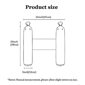 Reidio 1 Pair Multipurpose Pillow Adjustable Candy Shaped Throw Pillow Neck Support Pillow Back Cushion Body Pillow with Removable Soft Cotton Pillowcase ​Machine Washable (Panda)