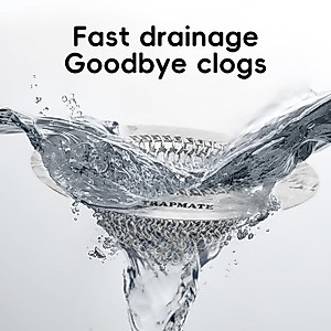 Shower Drain Hair Catcher, Easy Clean Bathtub Drain Hair Catcher, Anti-Slip Hair Catcher Shower Drain, Upgraded 304 Stainless Steel Tub Hair Catcher, Shower Drain Cover for Sink, Bathtub, Drain