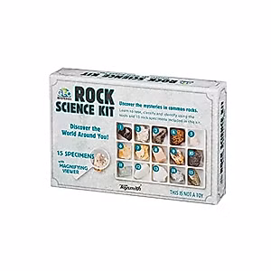 STEM Toy Rock Science Kit Geology Mineral Specimen For Kid Geologists