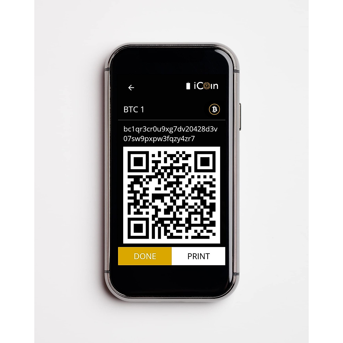 iCoin Wallet & Printer - Cold Storage Digital Crypto Hardware with 3in Color LCD Touchscreen, Secure Messaging and Digital Wallet for NFT, Crypto Currency and Tokens, All-in-one with Secure Printer