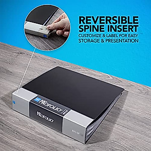 Itoya Original Art ProFolio 8.5x11 Black Art Portfolio Binder with Plastic Sleeves with 180 Pages - Portfolio Folder for Artwork with Clear Sheet Protectors - Presentation Book for Art Display