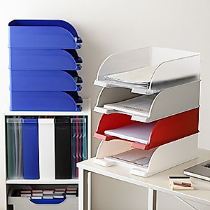 Leitz A4 Letter Tray, Jumbo, Clear, Plus Range, 52330003