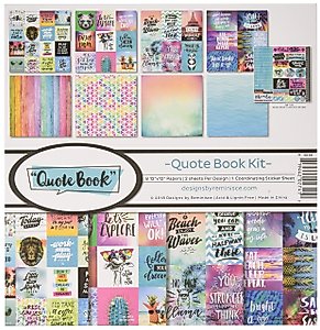 Reminisce (REMBC) Quote Book Scrapbook Collection Kit, Multi Color Palette 12x12 inches