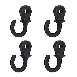 Tbest Monkey Tail String Silencer,Archery String Stabilizer,4Pcs Durable Rubber Compound Bow String Stabilizer Vibration Damper Shock Absorber(Black)