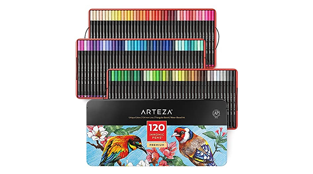 Buy ARTEZA Fine Point Art Pens - 120 Vibrant Colors for Creative Projects