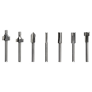 Dremel 231 Rotary Tool Shaper and Router Table Attachment & 6-Piece Router Bit Set