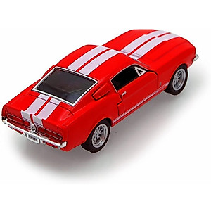 Kinsmart 1967 Shelby GT-500 Collectible Die-Cast Car- 1:38 Scale (Red)