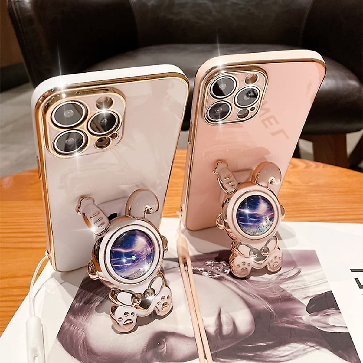 Fold Bracket Case for Samsung Galaxy S23 S22 Note20 S21 S20 Ultra Plus FE A73 A53 A72 A52 Cover with Lanyard,Pink GS,for Samsung S22