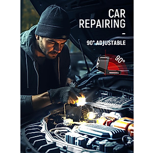 HOKOILN Headlamp Rechargeable, 2 Pack 1300 Lumen Ultra-Light Bright Head Lamp with White Red Green, 14 Modes Adjustable Waterproof Motion Sensor Headlight for Outdoor Camping Running Cycling Hiking