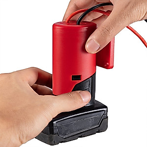 Upgraded Power Wheel Adaptor for Milwaukee M12 12V Battery with Fuse & Wire terminals,Power Connector for Rc Car, Robotics,Rc Truck, DIY,Work for Milwaukee M12 48-11-2420 48-11-2401 Li-ion Battery