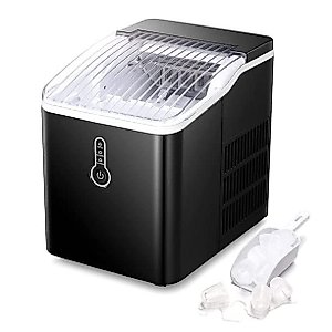 Countertop Ice Maker Machine, Portable Compact Ice Cube Maker with Ice Scoop & Basket, 26Lbs/24H Ice Machine for Home/Kitchen/of