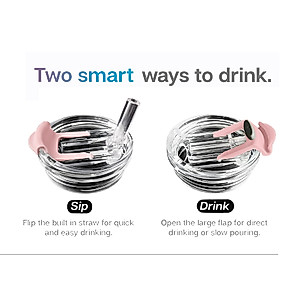 Four Leaf TrustyMate – 100% Leak Proof 40 Oz Tumbler with Handle and Built-In Straw Lid – Insulated Leak Proof Stainless Steel Tumbler