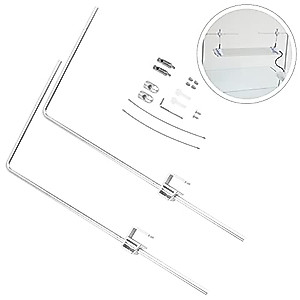 ULTECHNOVO Fish Tank Accessory Aquarium Light Rack- Universal Aquarium Light Bracket Adjustable Heigth- Aquarium Light Hanging Kit, Pulley Shaped Random Led Aquarium Light