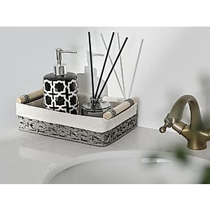 StorageWorks Round Paper Rope Storage Baskets