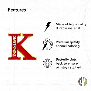Desert Cactus Kappa Alpha Psi Lapel Pin Fraternity Logo Enamel Greek Letters Formal Wear Blazer Jacket (K w/YO-NUPE)