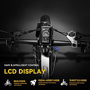 Heybike Ranger Electric Bike for Adults Foldable 20" x 4.0 Fat Tire Step-Thru Electric Bicycle with 500W Motor, 48V 15AH Removable Battery and Dual Shock Absorber