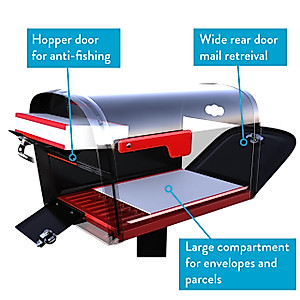 Architectural Mailboxes 6300W-10 Oasis 360 Mailbox, White