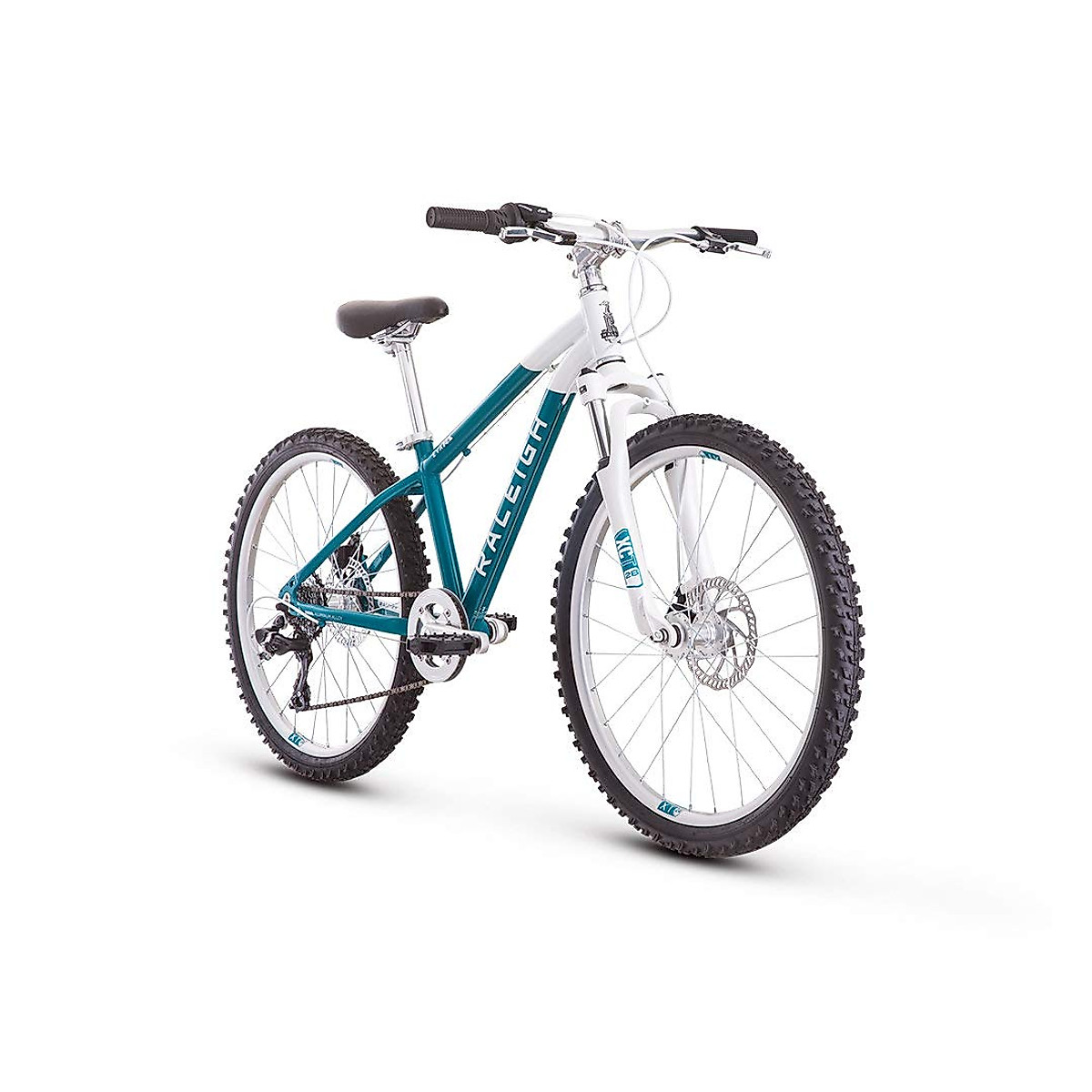 Raleigh Bikes Eva 24 Kids Hardtail Mountain Bike for Girls Youth 8-12 Years Old, Teal