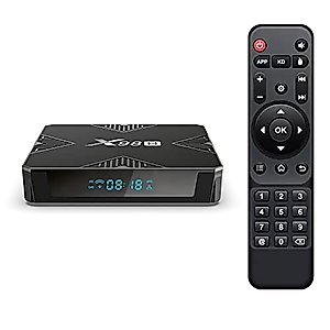 Android 12.0 TV Box,X98H 4GB RAM 32GB ROM H618 Quad-Core 64bit CPU Support WiFi6 Dual 2.4G/5.8G WiFi Ethernet BT5.0 4K 6K HDR10 Ultra HD Smart Home Player X98 Set Top Box