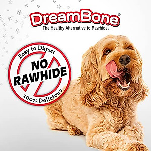 DreamBone Holiday Favorites, 4 Count, Made with Real Chicken, Rawhide-Free Chews for Dogs