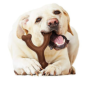 Nylabone Ergonomic Hold & Chew Wishbone Power Chew Durable Dog Toy Large - Up to 50 lbs.