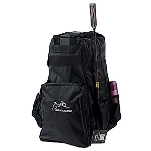 UNISTRENGH Professional Equestrian Bag Large Horse Riding Boots Bag Tall Boots Bag English Boot Carry All Bags (Dark Black)