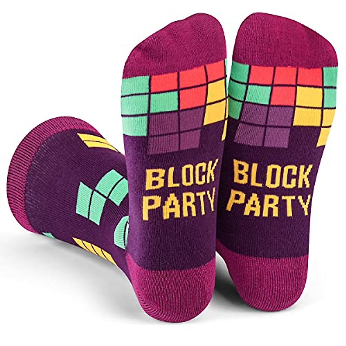 Do Not Disturb I'm Gaming Video Game Socks - Funny Gamer Gifts For Men and Women (Block Party)