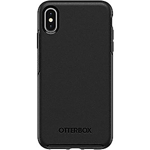 OtterBox Symmetry Series Case for iPhone Xs Max with GLIDIC Wireless Bluetooth Earbuds Sweatproof Pro Stereo Headphones - Non Retail - Black